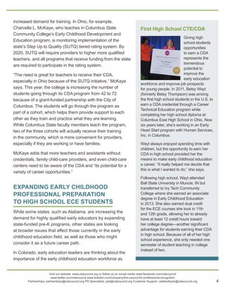 CDA First Steps Building Early Childhood Workforce Capacity | PDF