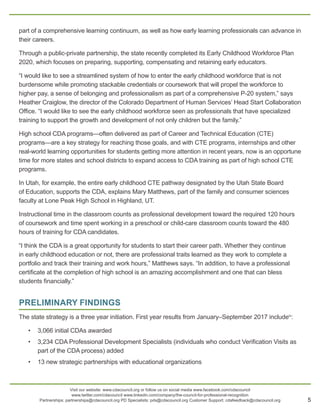 CDA First Steps Building Early Childhood Workforce Capacity | PDF