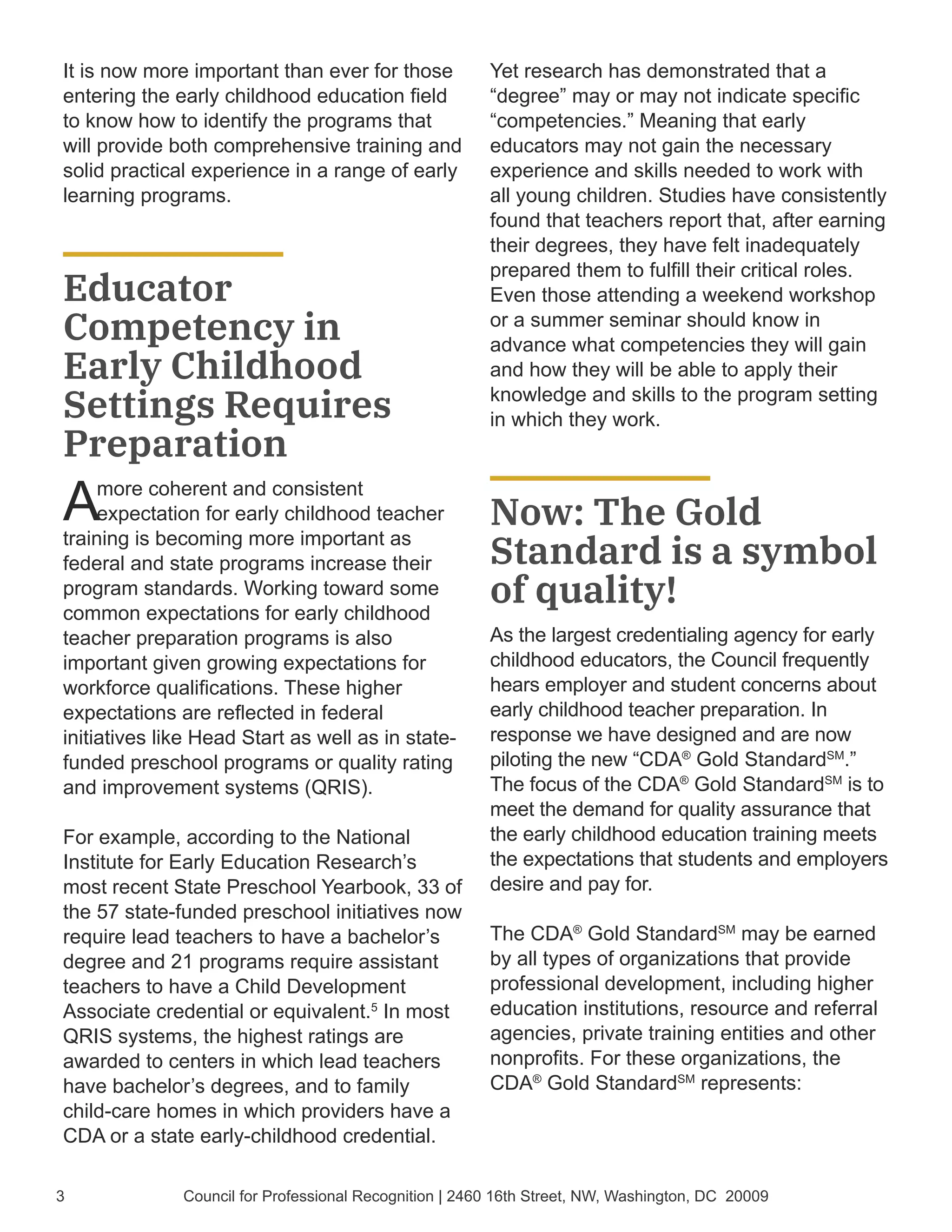 Cda Gold Standard=White Paper 2018 | PDF