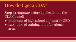 Cda informational night presentation | PPTX