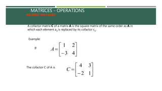 matrices and function ( matrix) | PPT