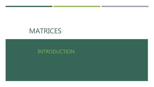 matrices and function ( matrix) | PPT