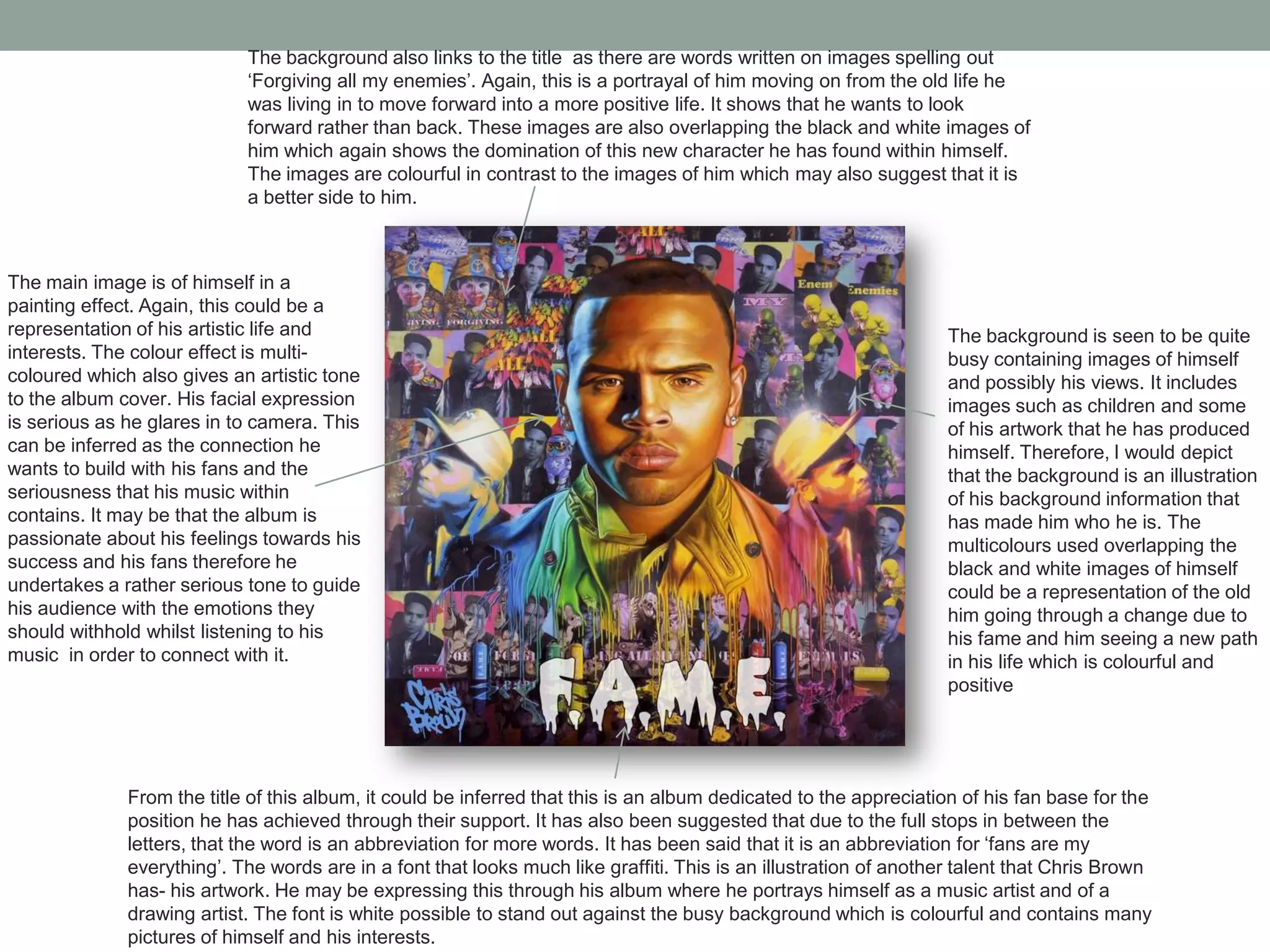 Cd album front and back cover analysis | PPTX