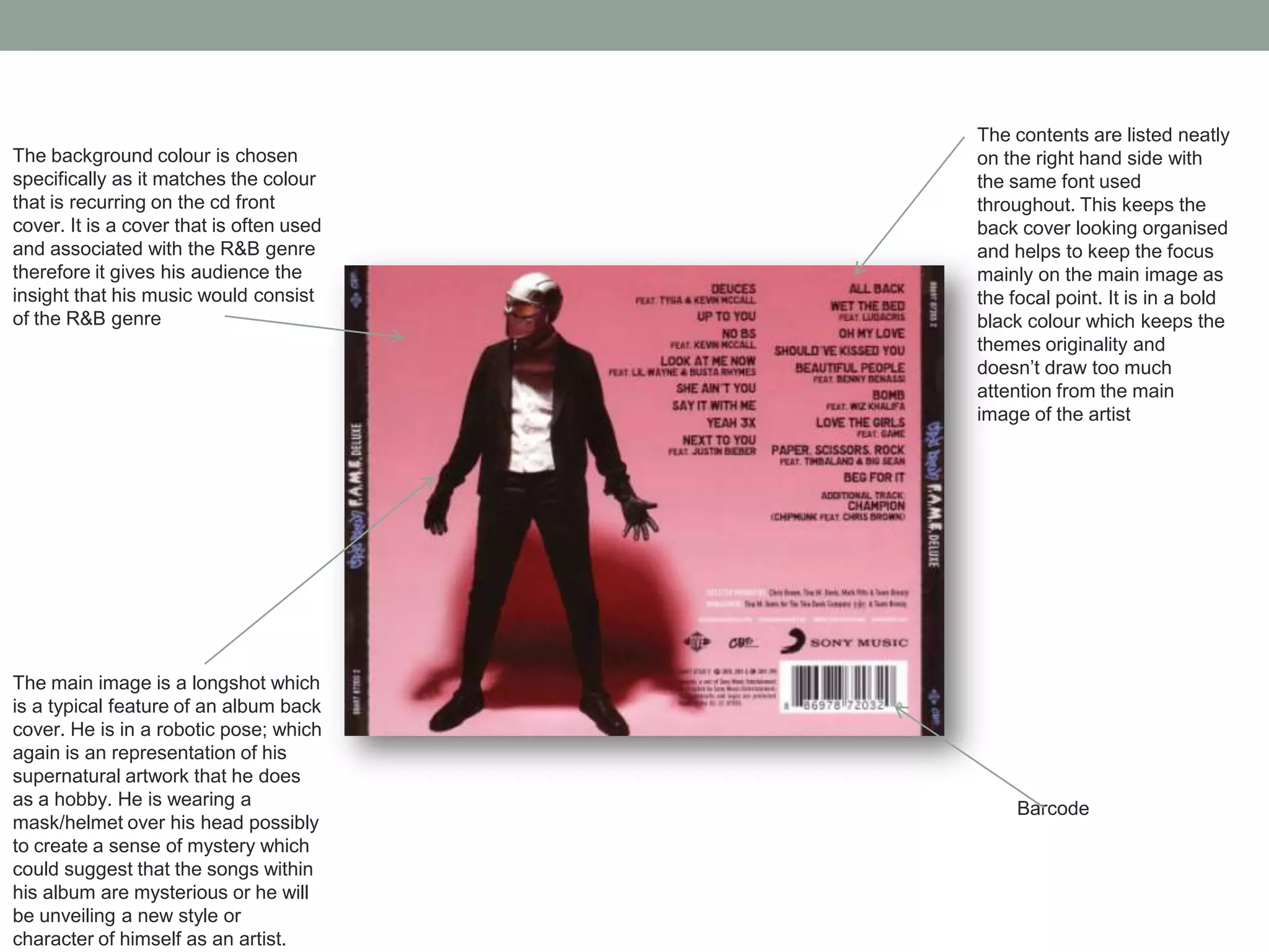 Cd album front and back cover analysis | PPTX | Album-oriented Rock ...