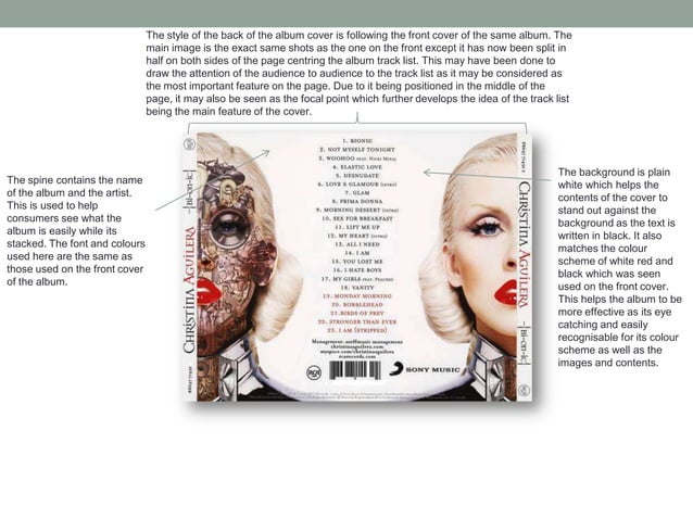 Cd album front and back cover analysis | PPTX | Album-oriented Rock ...
