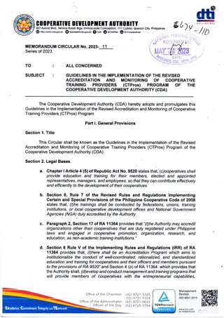 Guidelines in the implementation of the revised accreditation and monitoring | PDF