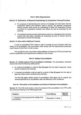 Guidelines in the implementation of the revised accreditation and ...