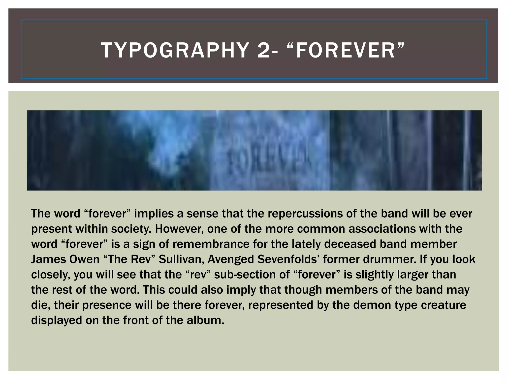 Cd analysis avenged sevenfold, nightmare | PPTX