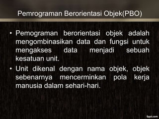 Pengenalan C++ dan Pemograman Berorientasi Objek | PPTX