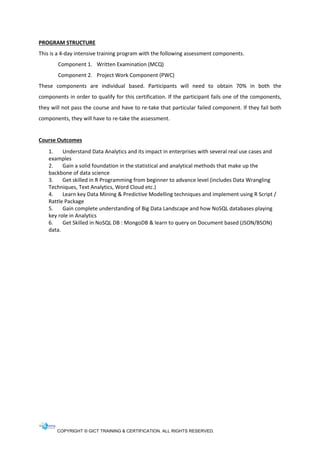 Certified Data Analytics (R) Specialist (CDAS) | PDF