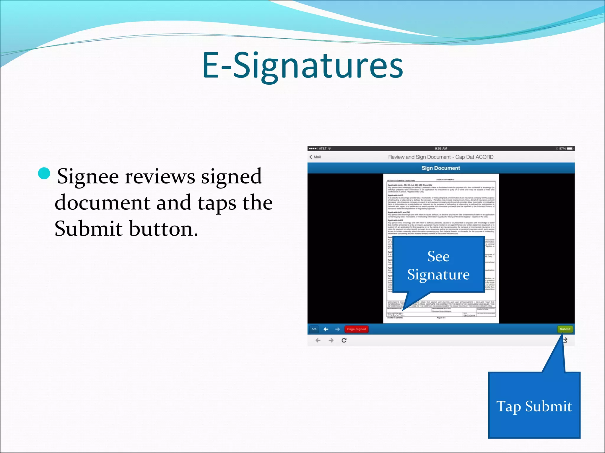 Cap Dat ACORD e-Signatures | PPT