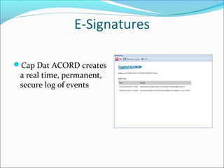 Cap Dat ACORD e-Signatures | PPT