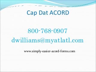 Cap Dat ACORD e-Signatures | PPT