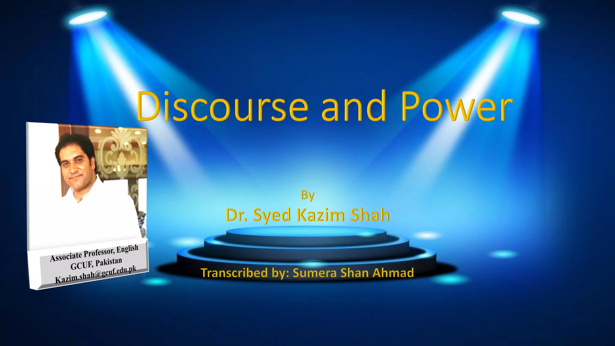 DISCOURSE AND POWER | PPT