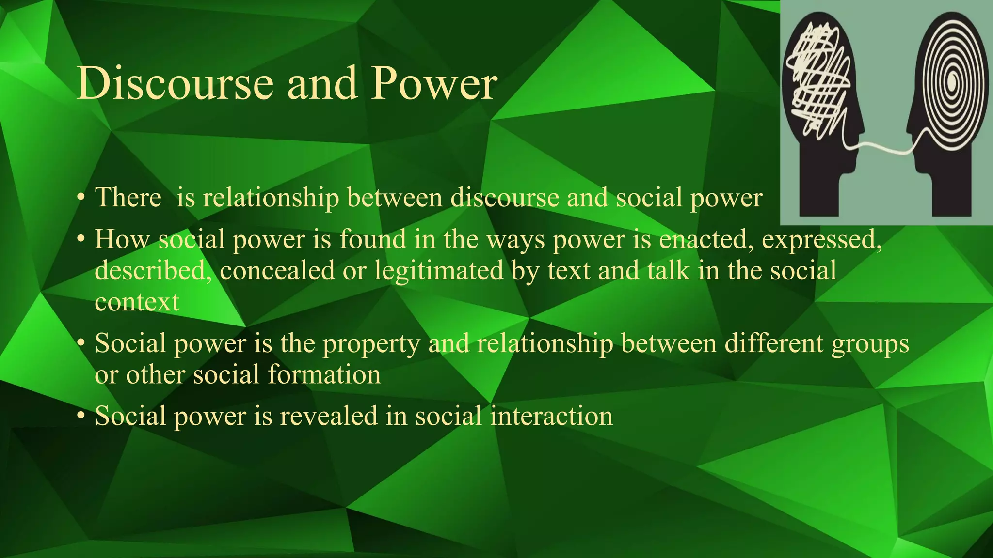 DISCOURSE AND POWER | PPT