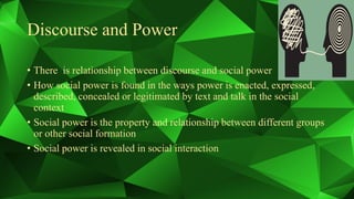 DISCOURSE AND POWER | PPT