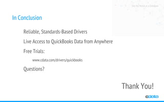 CData - Triangle Woodard Group - QuickBooks | PPTX