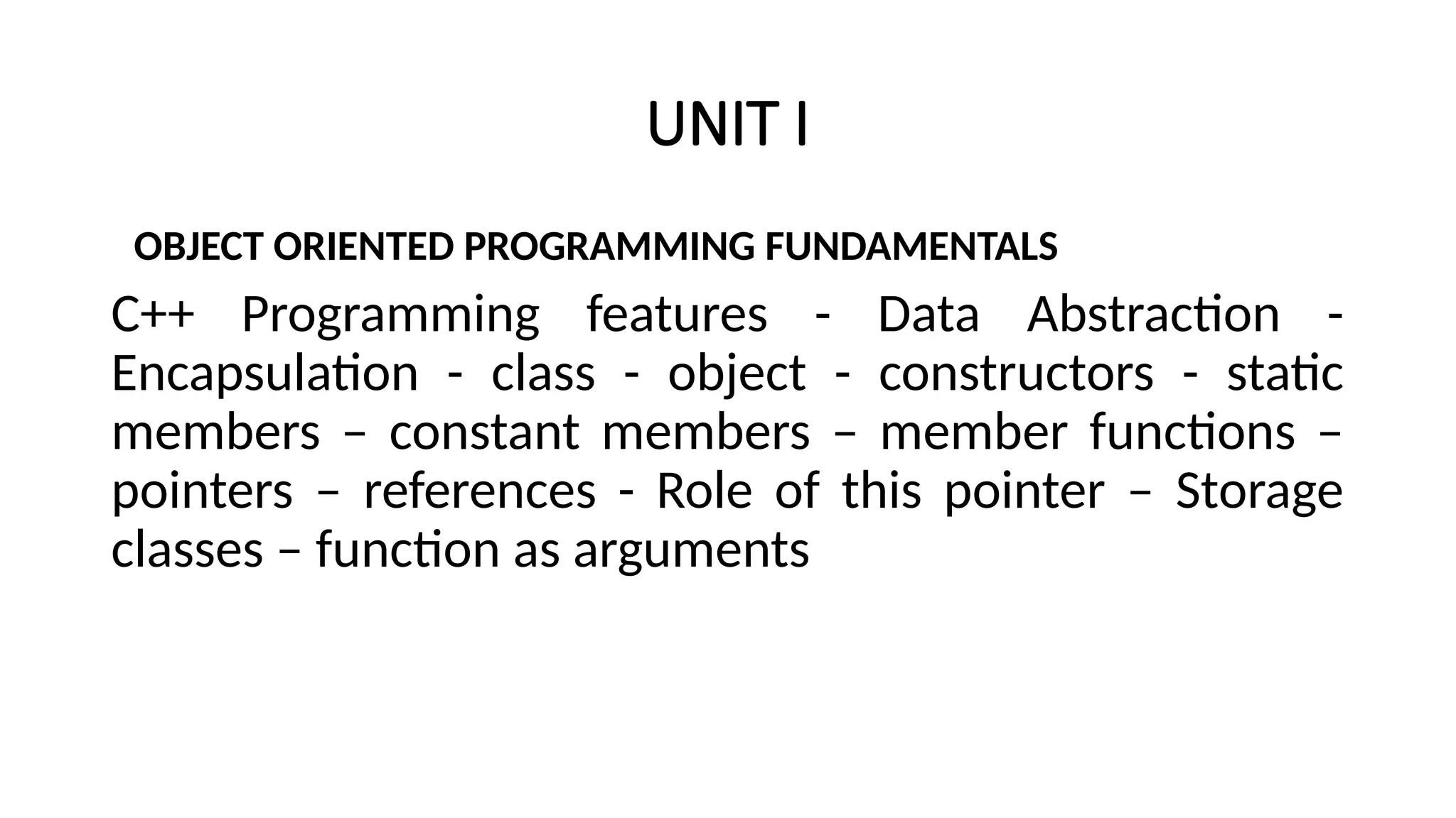 C Data Structure Unit First Pptx
