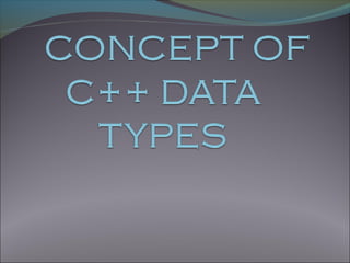 C++ data types | PPT