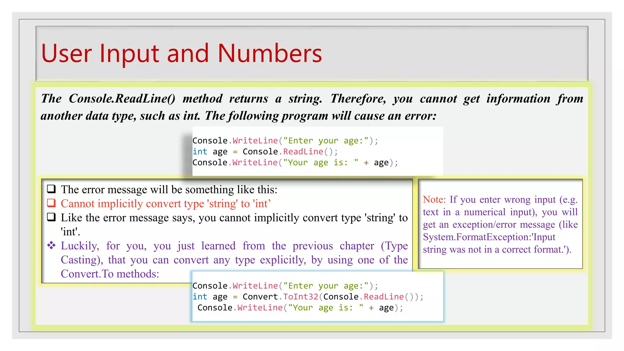 data types in C-Sharp (C#) | PPTX