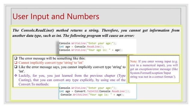 data types in C-Sharp (C#) | PPTX