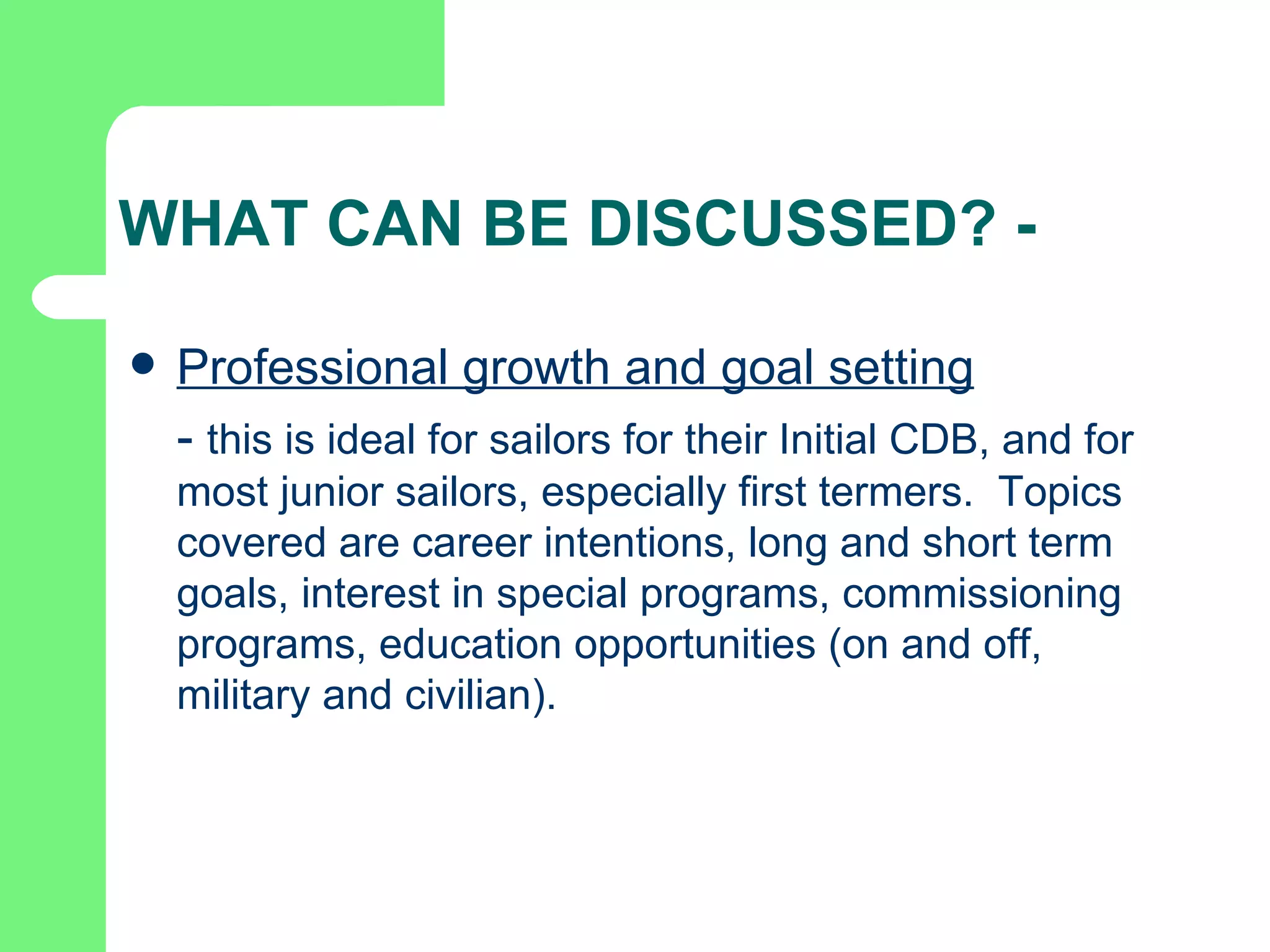 CDB, Career Development Board | PPT