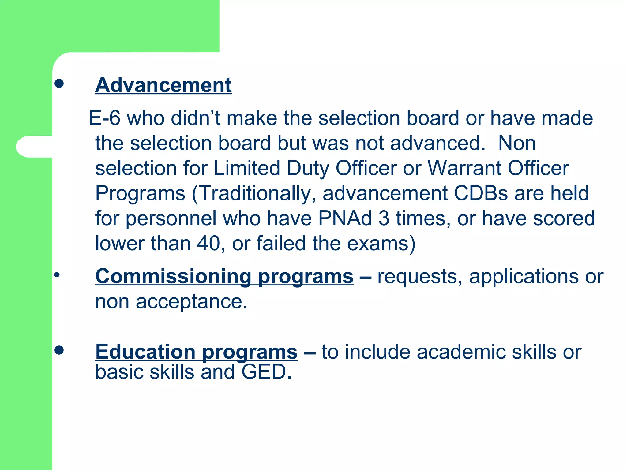 CDB, Career Development Board | PPT