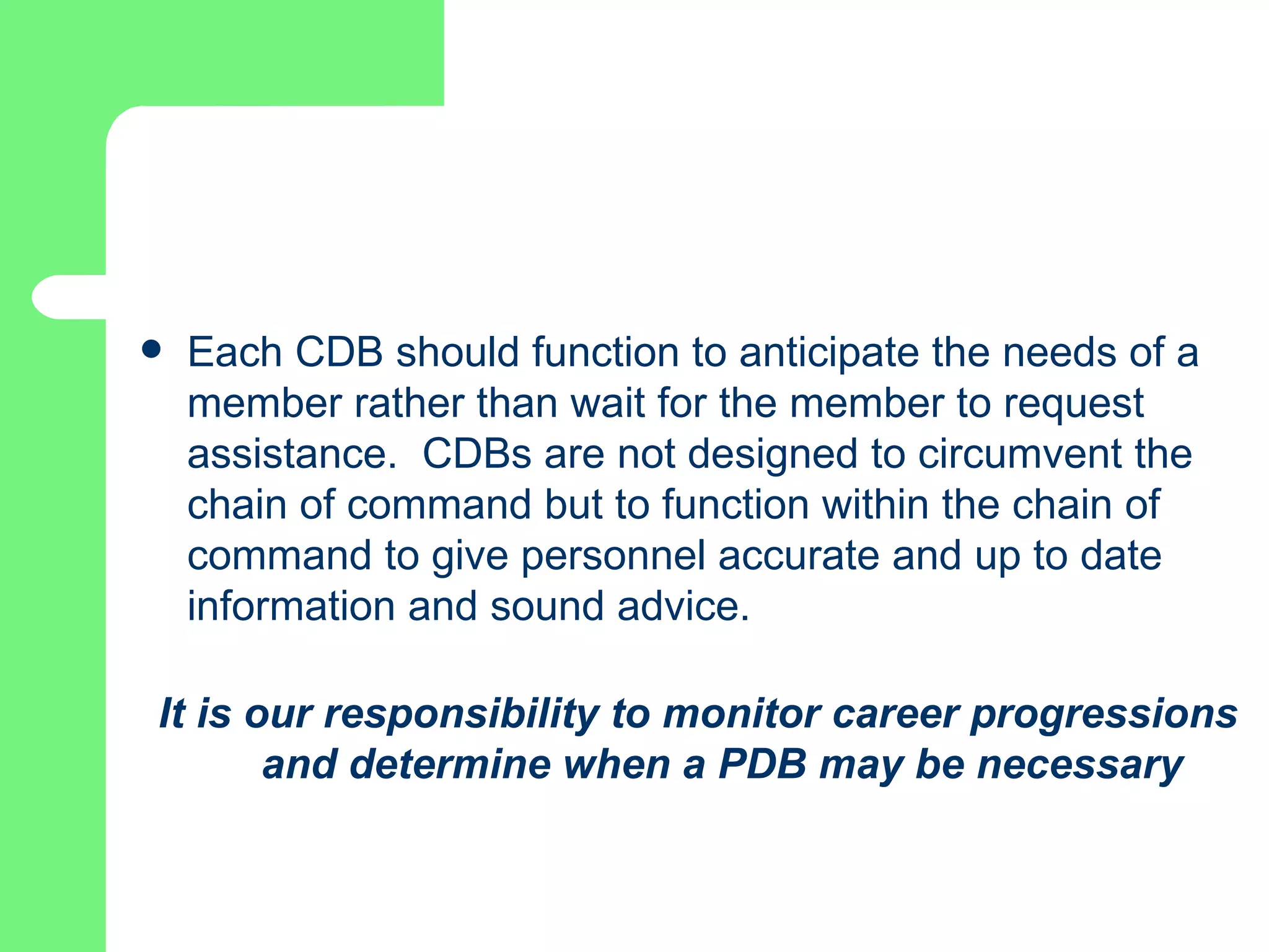 CDB, Career Development Board | PPT