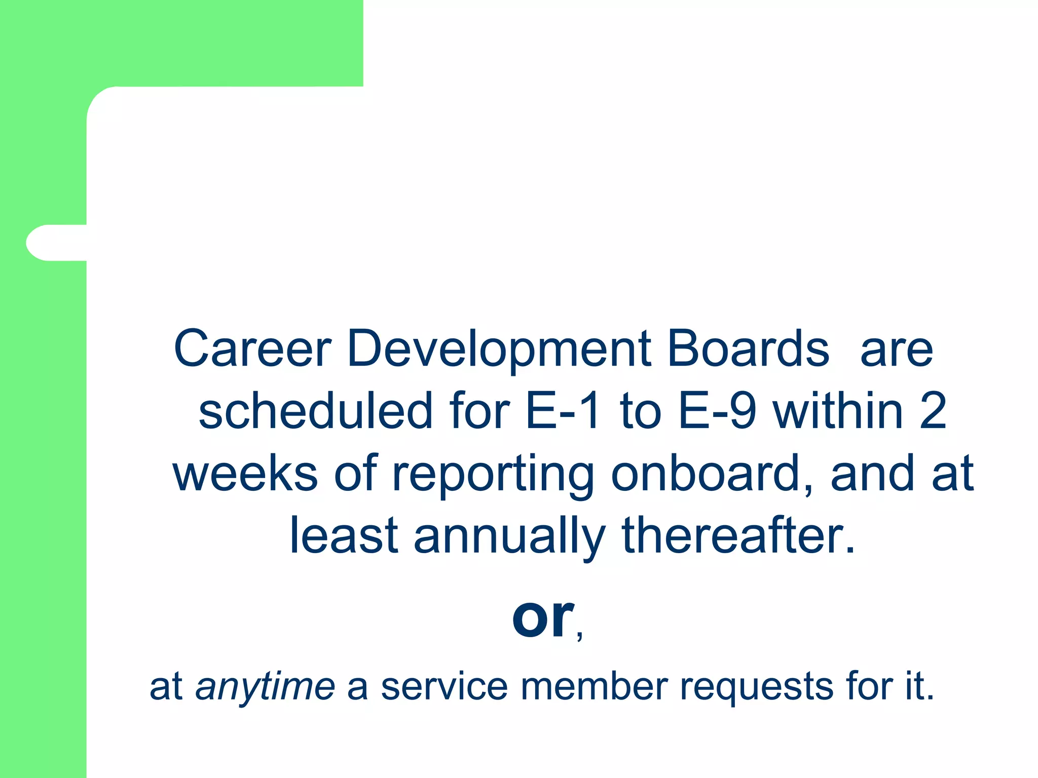 CDB, Career Development Board | PPT
