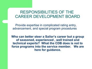 CDB, Career Development Board | PPT