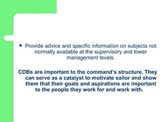 CDB, Career Development Board | PPT