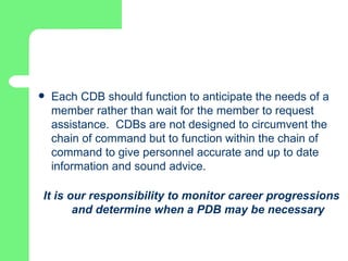CDB, Career Development Board | PPT
