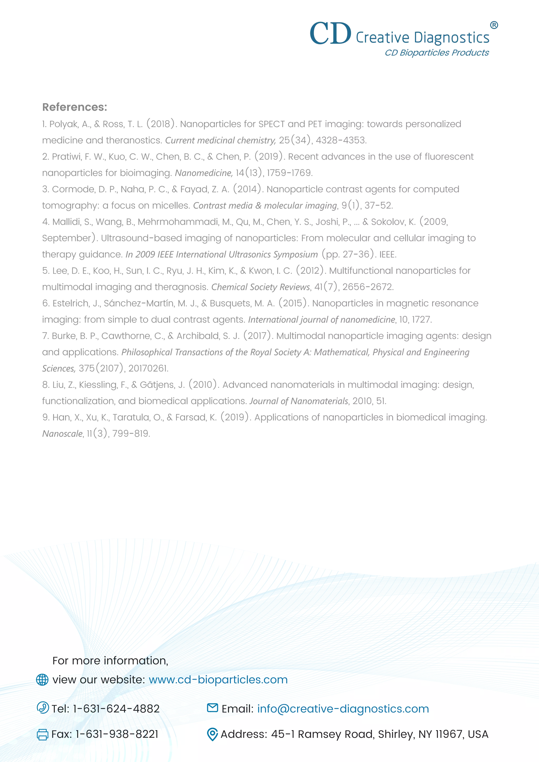 Commonly Used Nanomaterials in Molecular Imaging | PDF