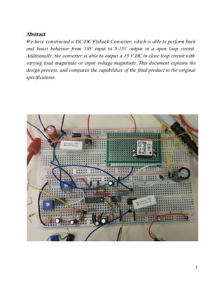EE452_Flyback Convert | PDF