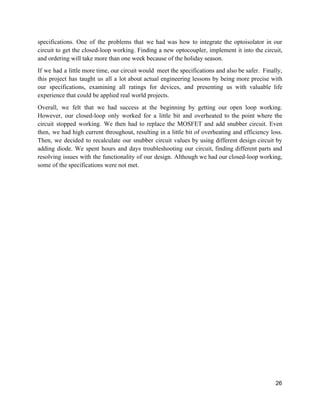 EE452_Flyback Convert | PDF