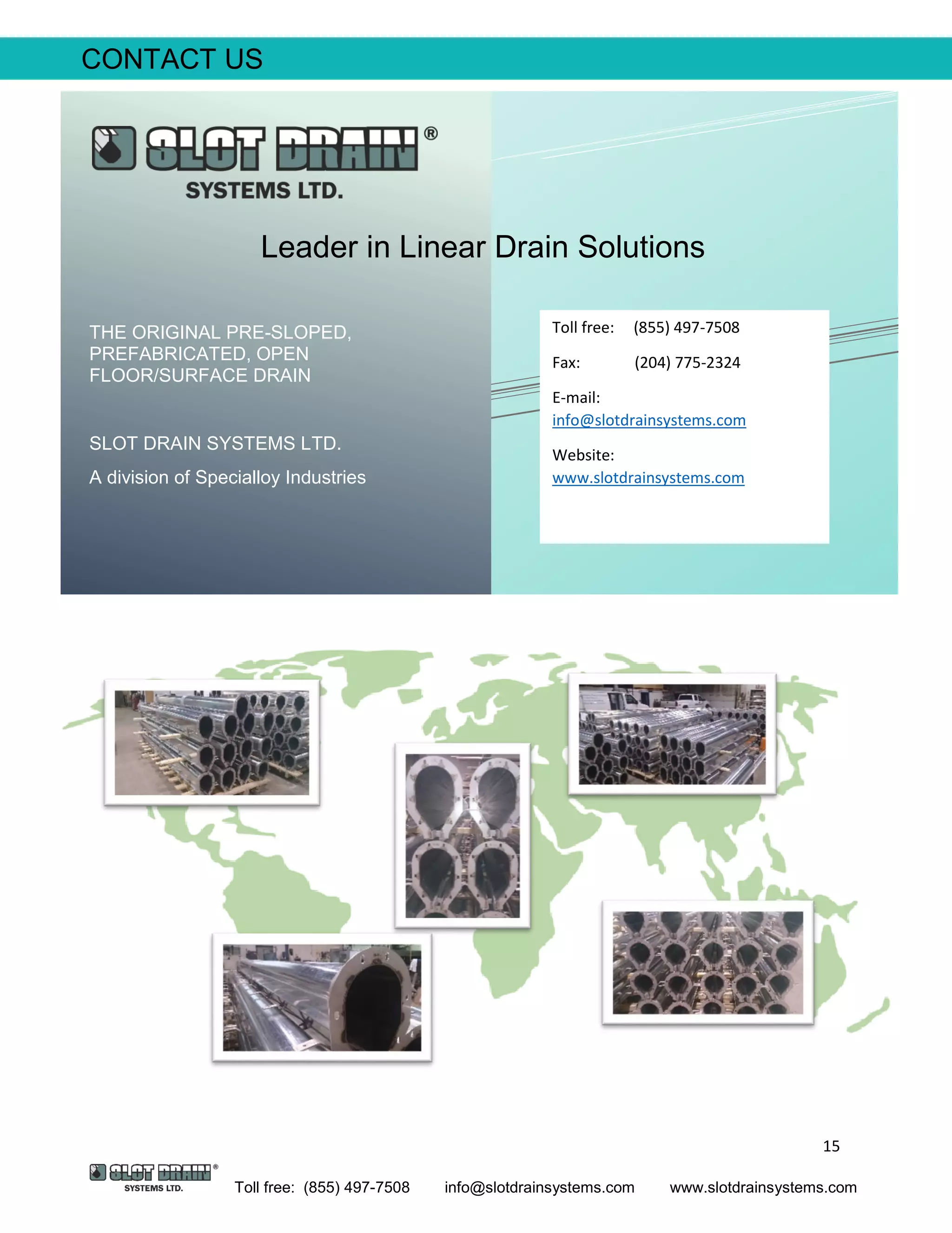Slot Drain Systems Submittal | PDF