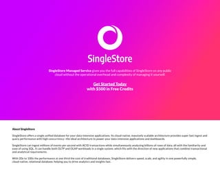 single store faster analytics for warehousing | PPT