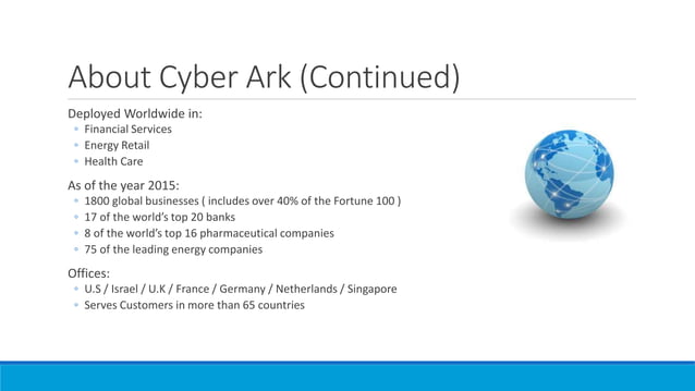 CyberArk | PPTX | Internet | Computing