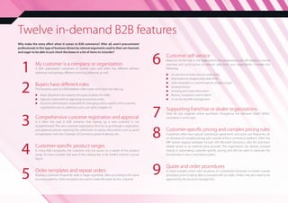 The five secrets of B2B commerce success | PPT