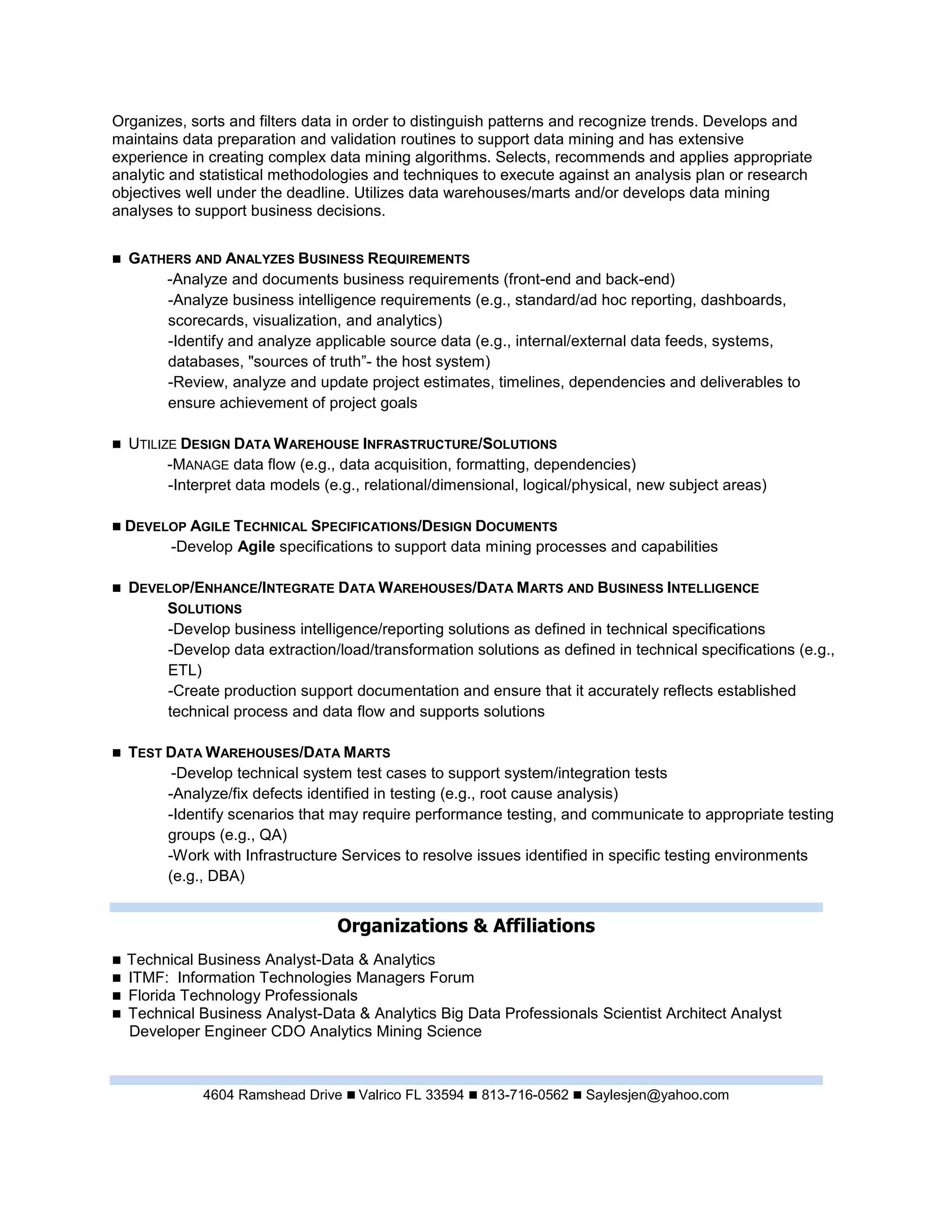 Jennifer Sayles Resume | PDF | Databases | Computer Software and Applications