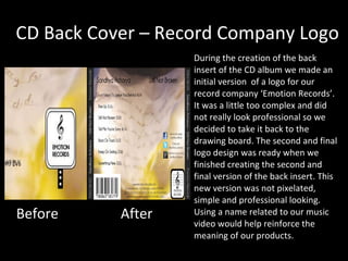 Cd back cover ideas | PPT