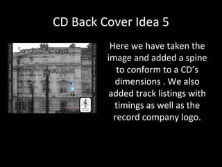 Cd back cover ideas | PPT | Technology & Computing
