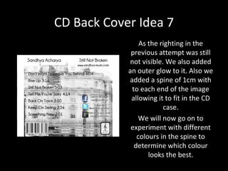 Cd back cover ideas | PPT