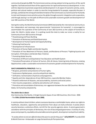 Ammended PROFILE OF THE WHC SYSTEM | PDF