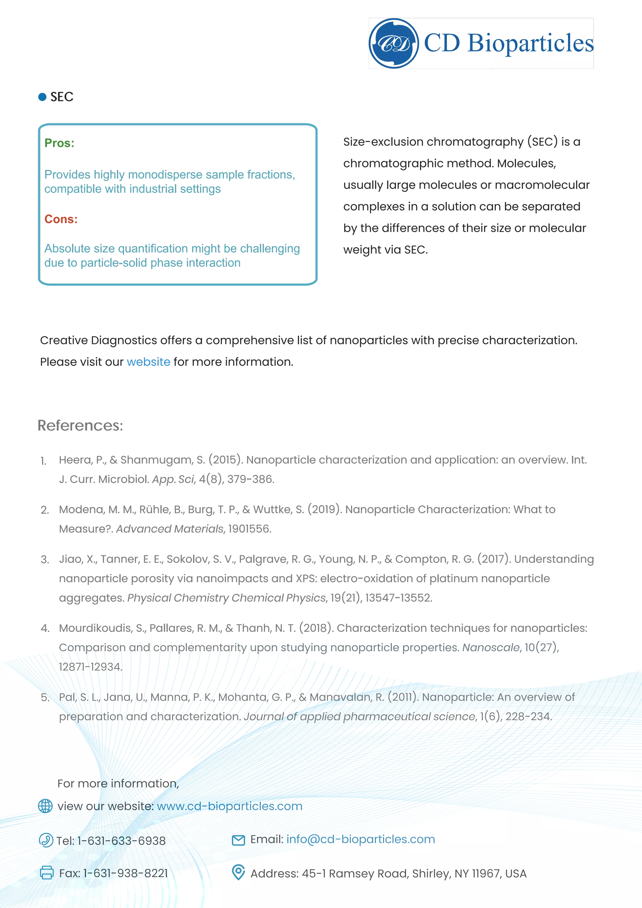 Characterization Techniques for Nanoparticles | PDF