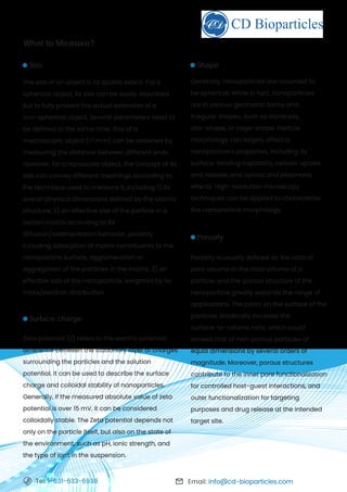 Characterization Techniques for Nanoparticles | PDF