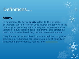 Addressing Issues of Access, Equity and Participation - Saint Lucia | PPT