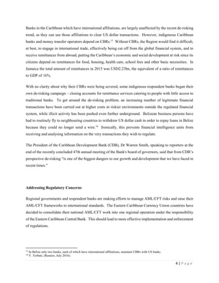 Considerations for Legal Practitioners on De-risking in the Caribbean ...