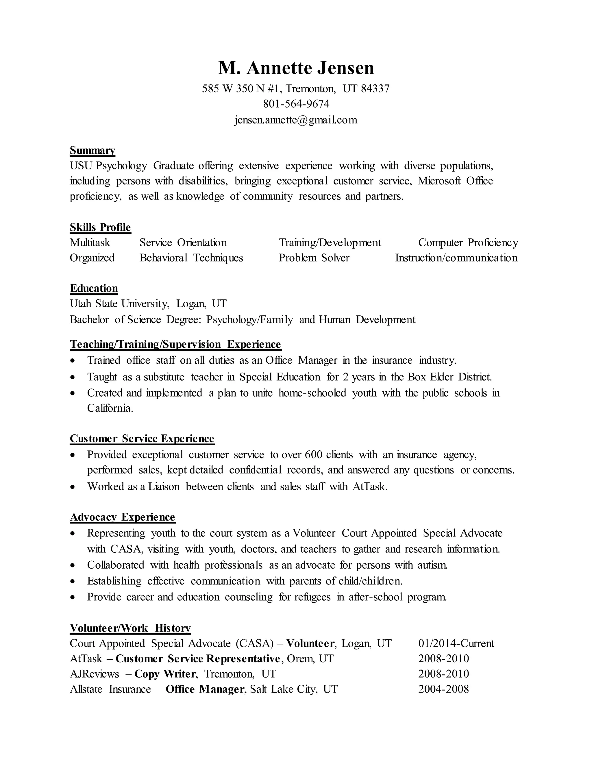 Annette Jensen Resume 2 | DOCX
