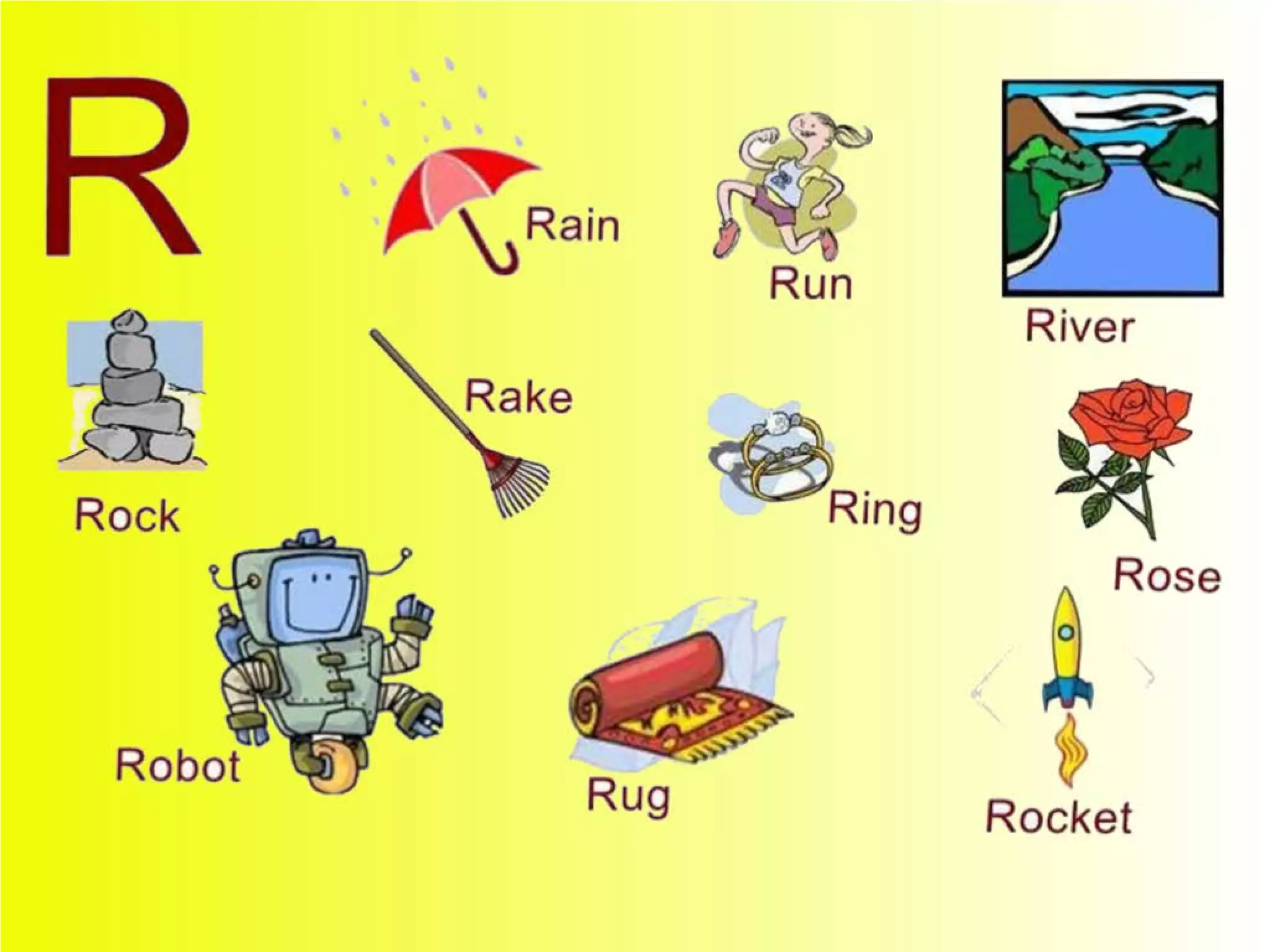 Flashcards and posters R r | PPT